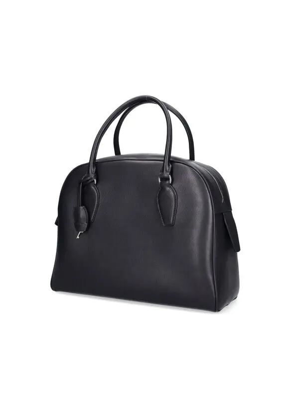 THE ROW India 12 Calfskin Handbag - Black