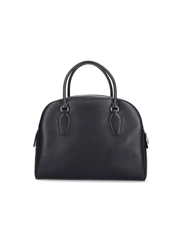 THE ROW India 12 Calfskin Handbag - Black