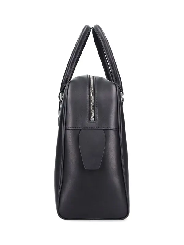 THE ROW India 12 Calfskin Handbag - Black
