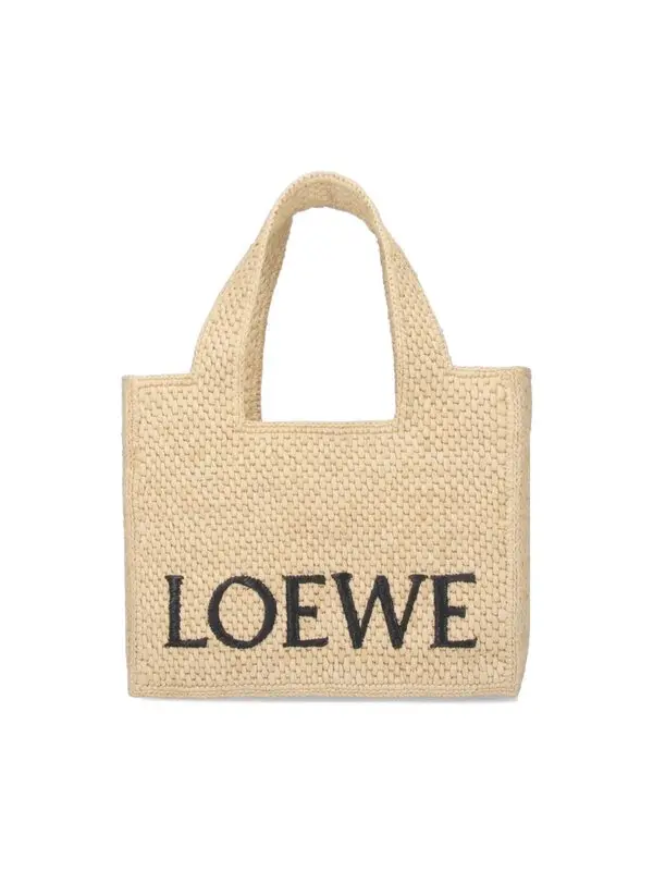 Loewe Small Raffia Tote