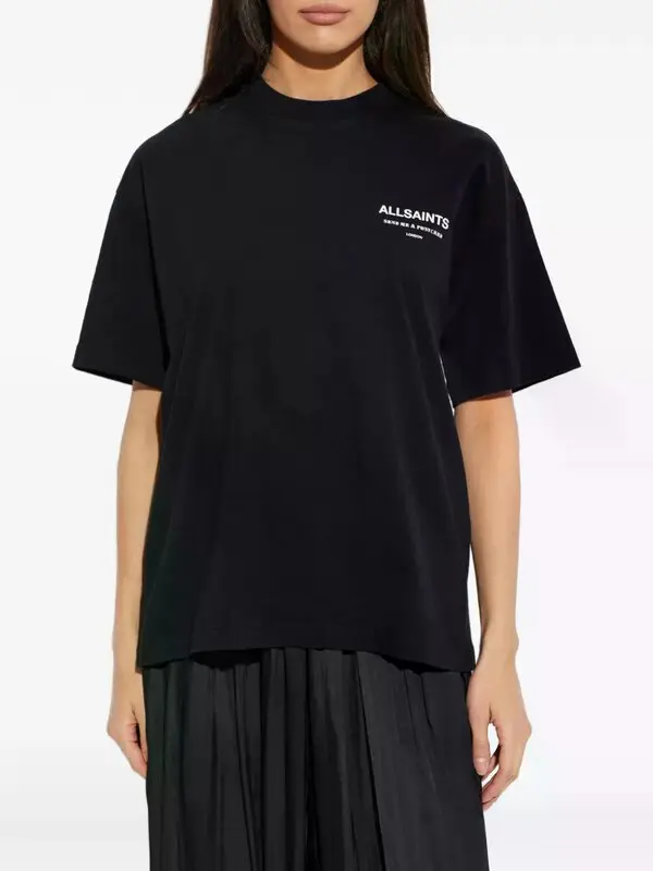 ALLSAINTS Logo-print Crewneck T-shirt - Black