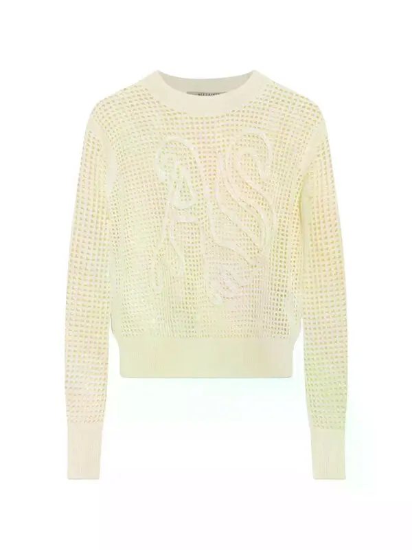 ALLSAINTS Open-knit Rope-logo Sweater