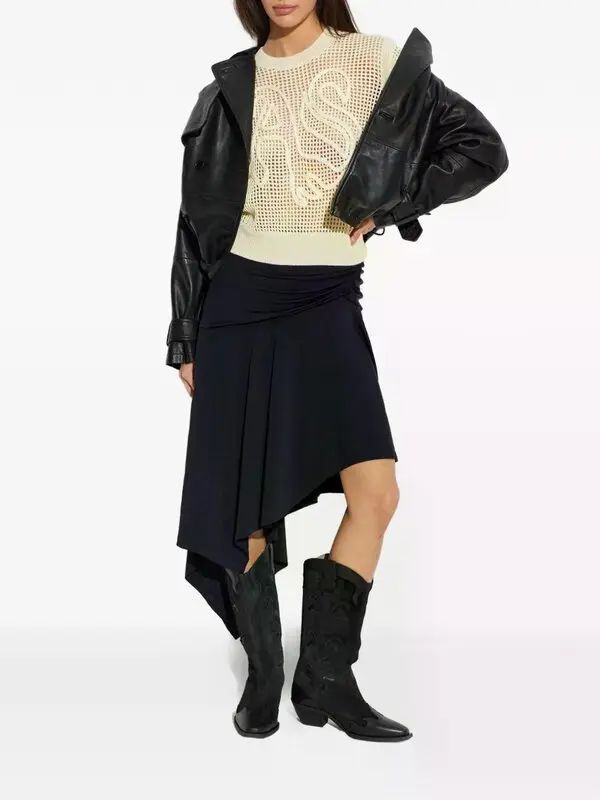 ALLSAINTS Open-knit Rope-logo Sweater