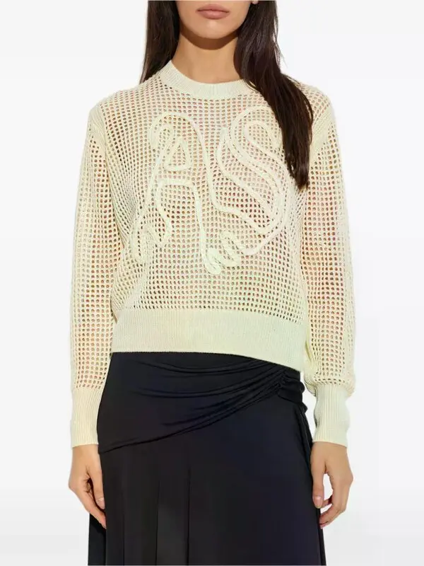 ALLSAINTS Open-knit Rope-logo Sweater