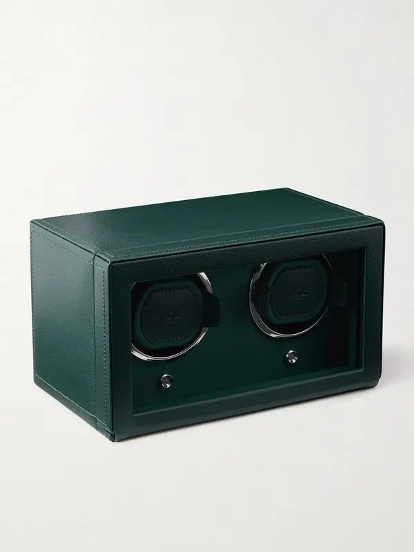 Wolf Double Watch Winder - Green