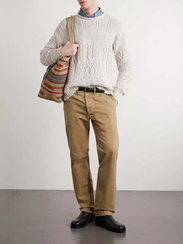 Ralph Lauren Straight-leg Cotton-twill Trousers