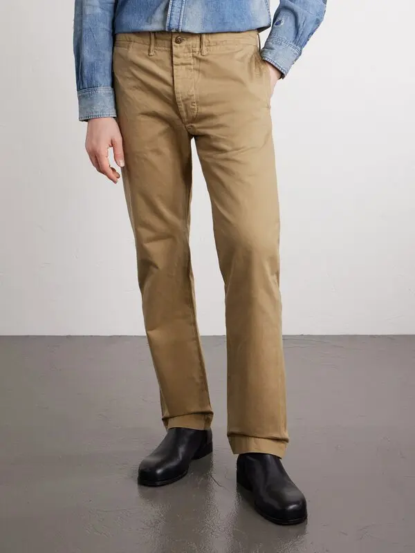 Ralph Lauren Straight-leg Cotton-twill Trousers