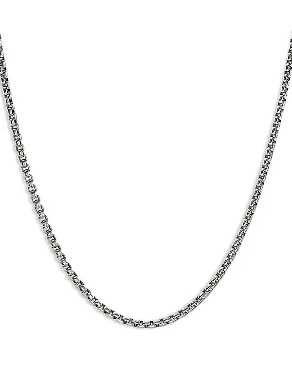 John Hardy Sterling Box Chain Necklace - Silver