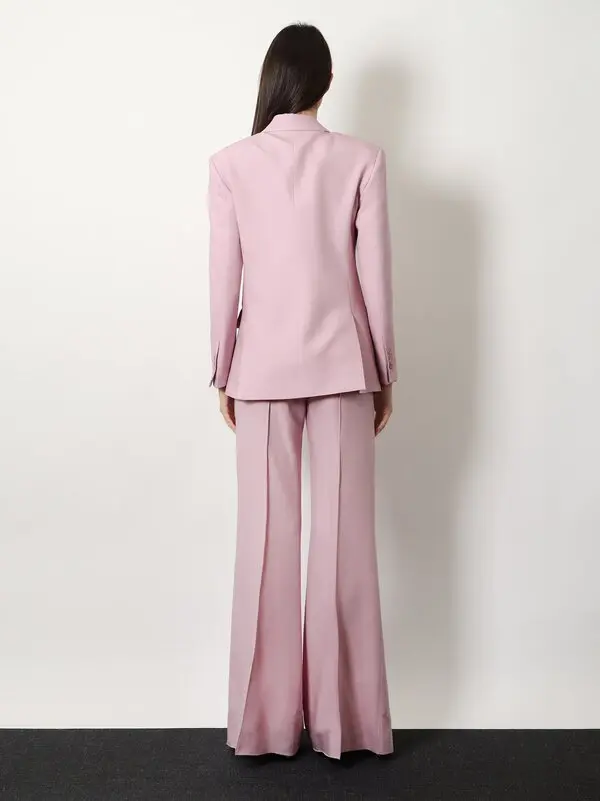 Seafarer Virgin Wool And Silk Flared Trousers