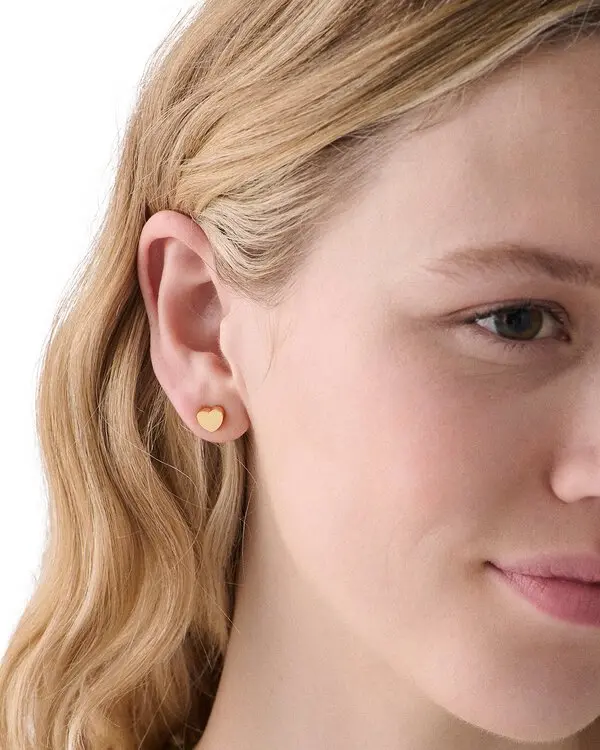 Kate Spade New York Mini Heart Stud Earrings - Gold