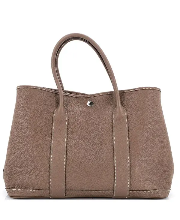 Hermès 36 Garden Party Tote Leather - Gray