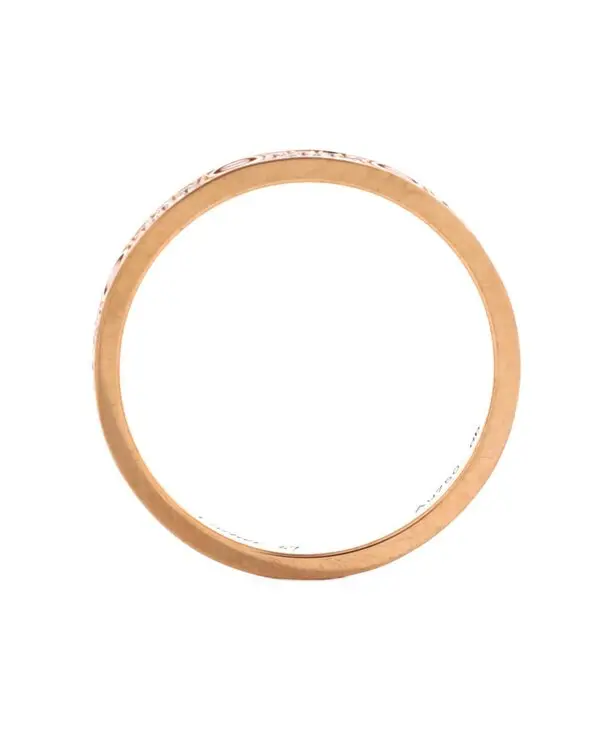 CARTIER Small Love Wedding Band Pave Diamonds Ring 18k Rose Gold And Diamonds