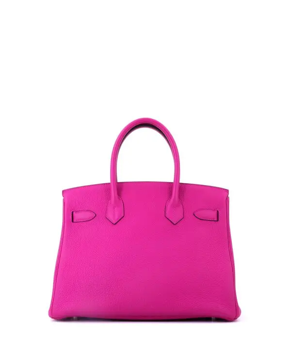 Hermès Birkin 30 Handbag Pink Togo With Palladium Hardware - Rose Pourpre