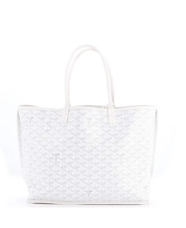 Goyard Pm Anjou Reversible Tote Coated Canvas - White