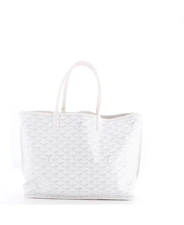 Goyard Pm Anjou Reversible Tote Coated Canvas - White