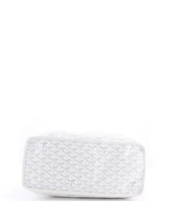 Goyard Pm Anjou Reversible Tote Coated Canvas - White