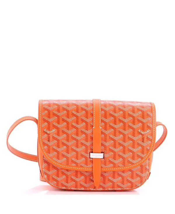 Goyard Pm Belvedere Ii Messenger Bag Coated Canvas - Orange