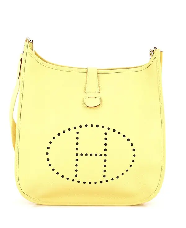 Hermès Gm Evelyne Bag Gen Iii Epsom - Yellow