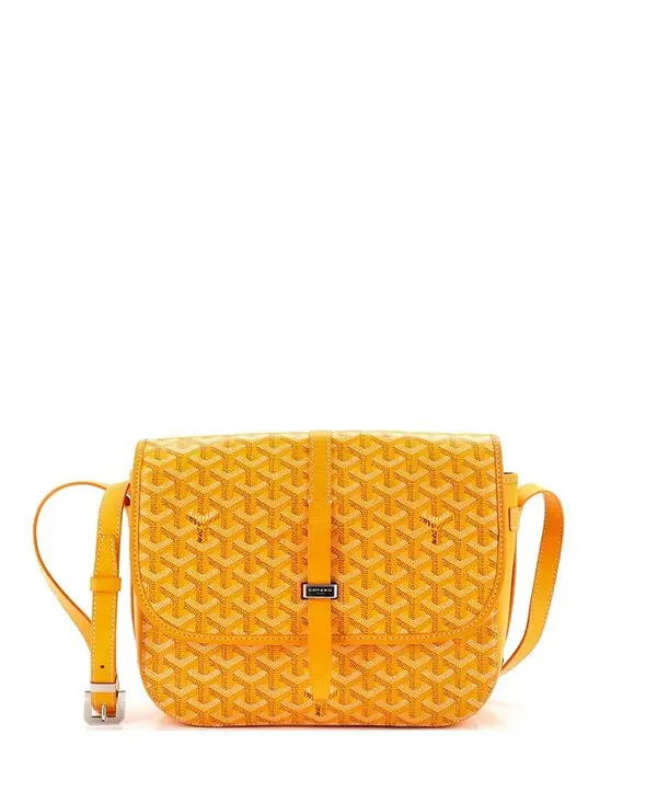 Goyard Mm Belvedere Ii Messenger Bag Coated Canvas - Yellow