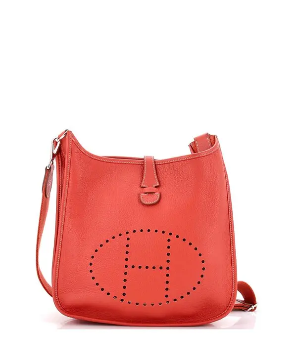 Hermès Pm Evelyne Bag Gen Iii Clemence - Orange