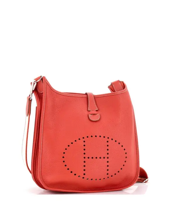 Hermès Pm Evelyne Bag Gen Iii Clemence - Orange