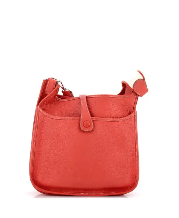 Hermès Pm Evelyne Bag Gen Iii Clemence - Orange