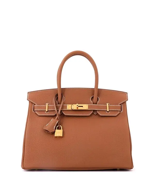 Hermès Birkin 30 Handbag Brown Togo With Hardware - Gold