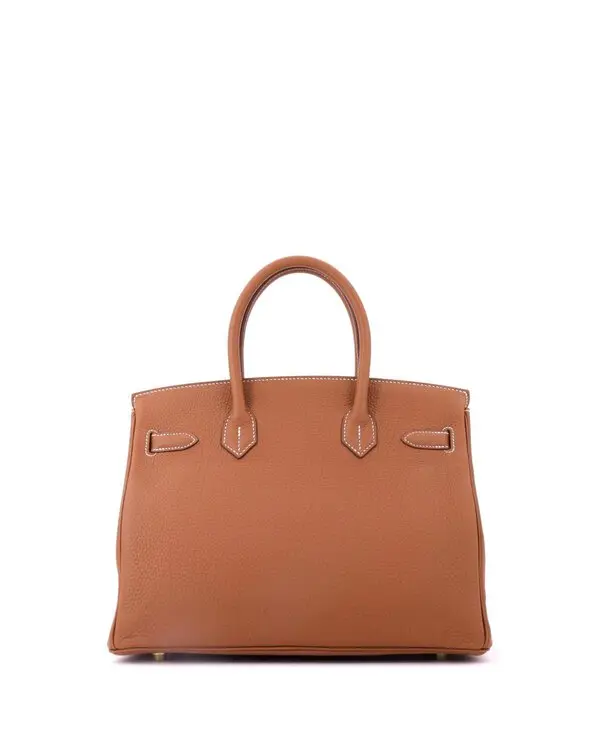 Hermès Birkin 30 Handbag Brown Togo With Hardware - Gold