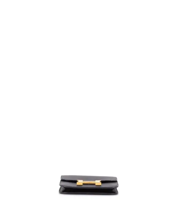 Hermès Constance Slim Wallet Epsom - Black