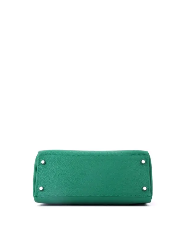 Hermès Kelly 28 Handbag Green Togo With Palladium Hardware - Vert Vertigo