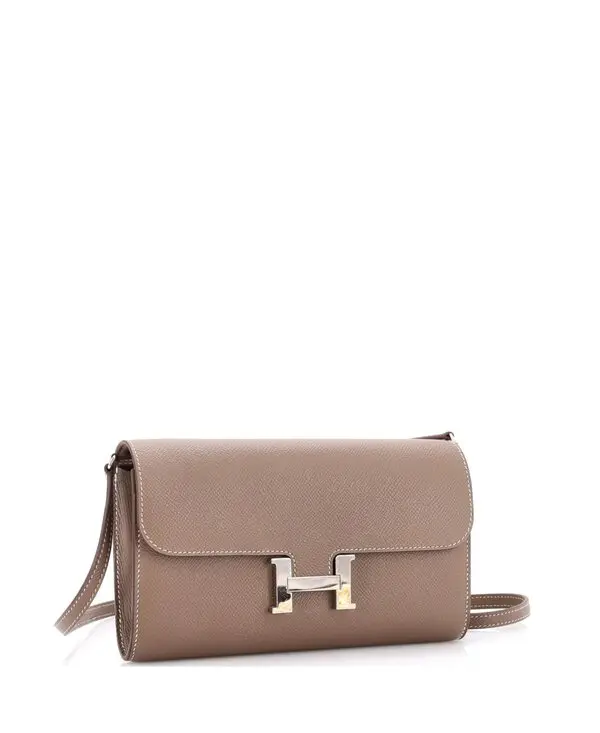Hermès Constance To Go Wallet Epsom - Gray