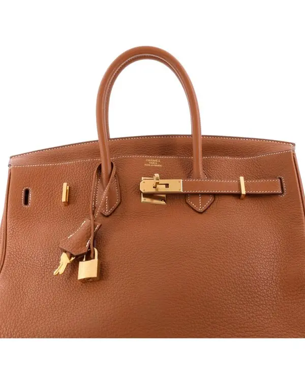Hermès Birkin 35 Handbag Brown Togo With Hardware - Gold