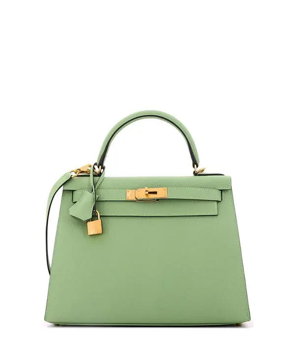 Hermès Kelly 28 Handbag Green Epsom With Gold Hardware - Vert Criquet