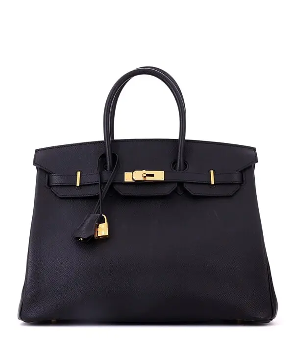 Hermès Birkin 35 Handbag Black Epsom With Gold Hardware - Noir