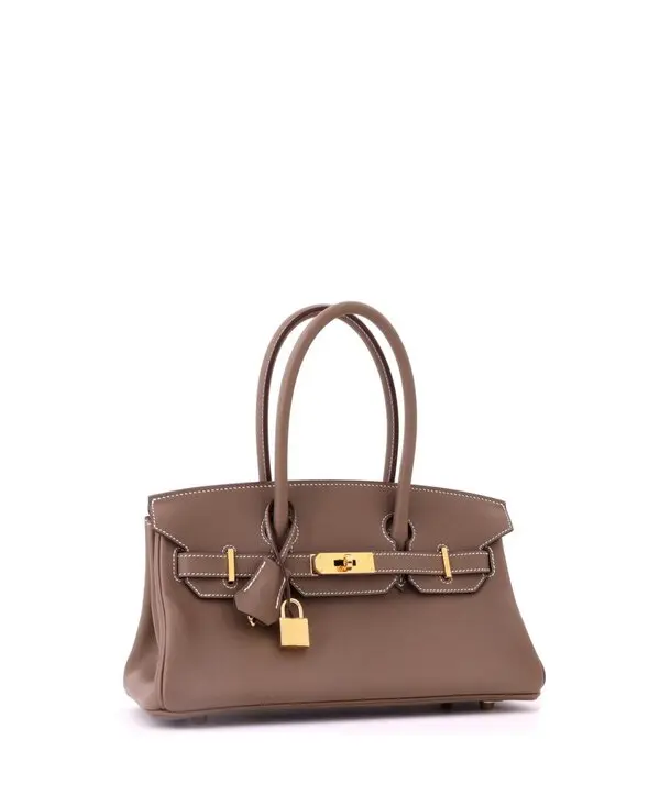 Hermès 29 Shoulder Light Birkin Bag Evercolor - Gray