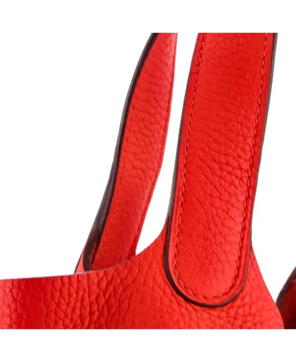Hermès Pm Picotin Lock Bag Clemence - Red