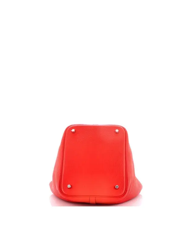 Hermès Mm Picotin Lock Bag Clemence - Red