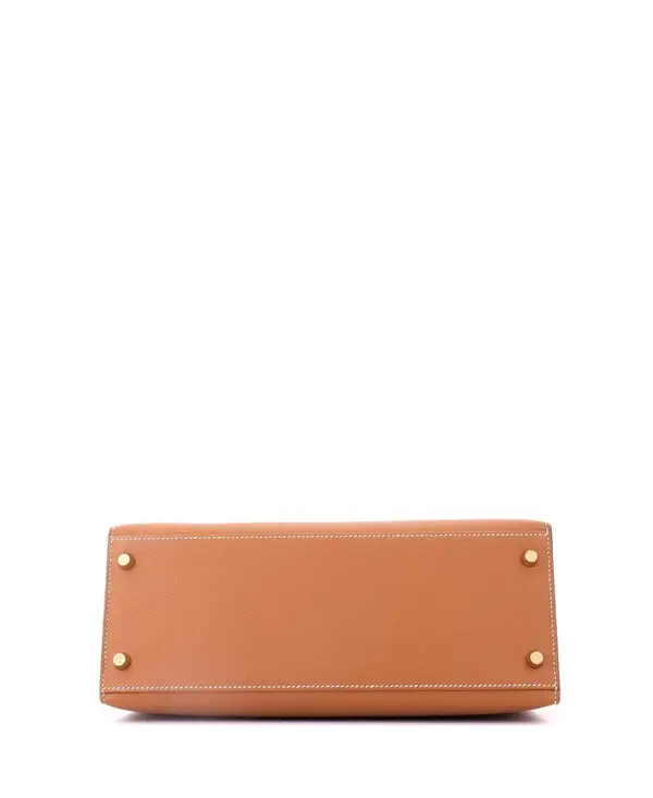 Hermès Kelly 28 Handbag Brown Epsom With Hardware - Gold