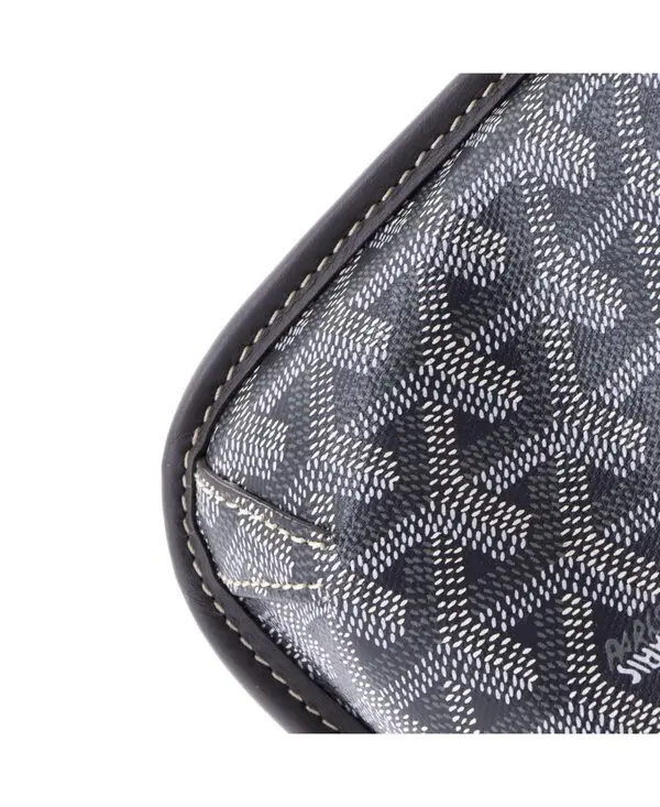 Goyard Coursier Messenger Bag Coated Canvas And Leather - Gray