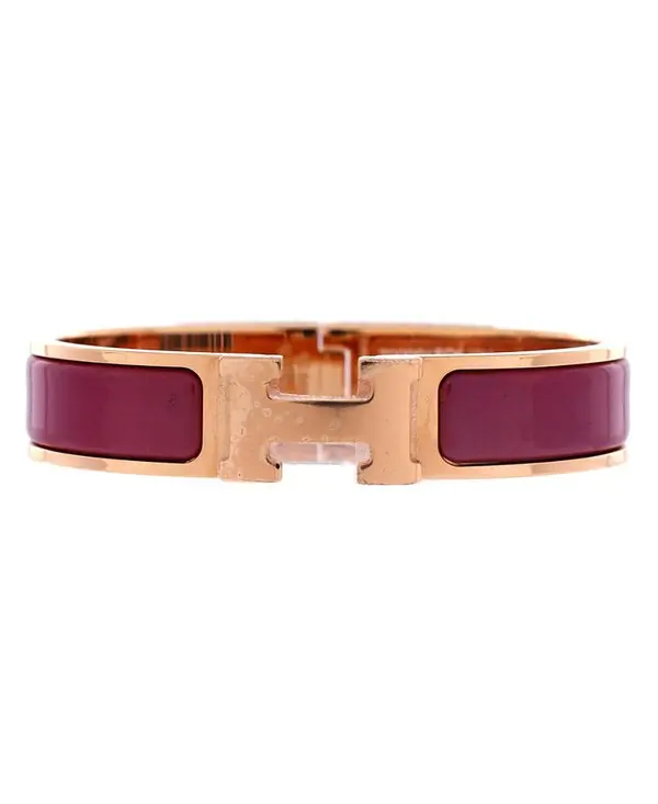 Hermès Narrow Clic H Bracelet - Enamel