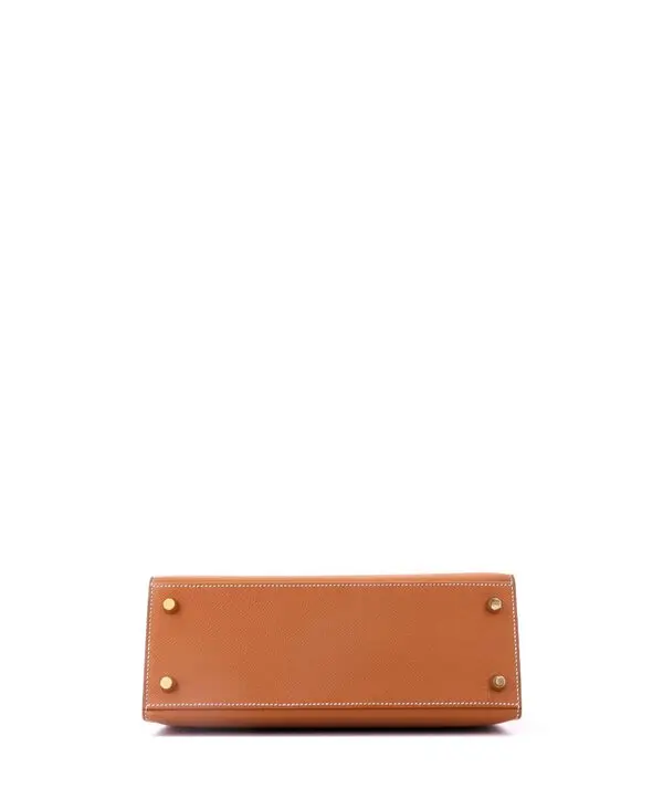 Hermès Kelly 25 Handbag Brown Epsom With Hardware - Gold