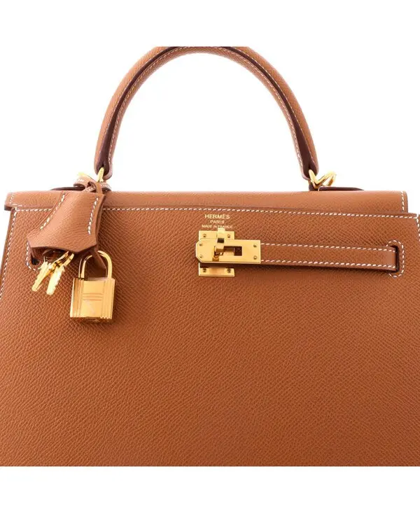 Hermès Kelly 25 Handbag Brown Epsom With Hardware - Gold