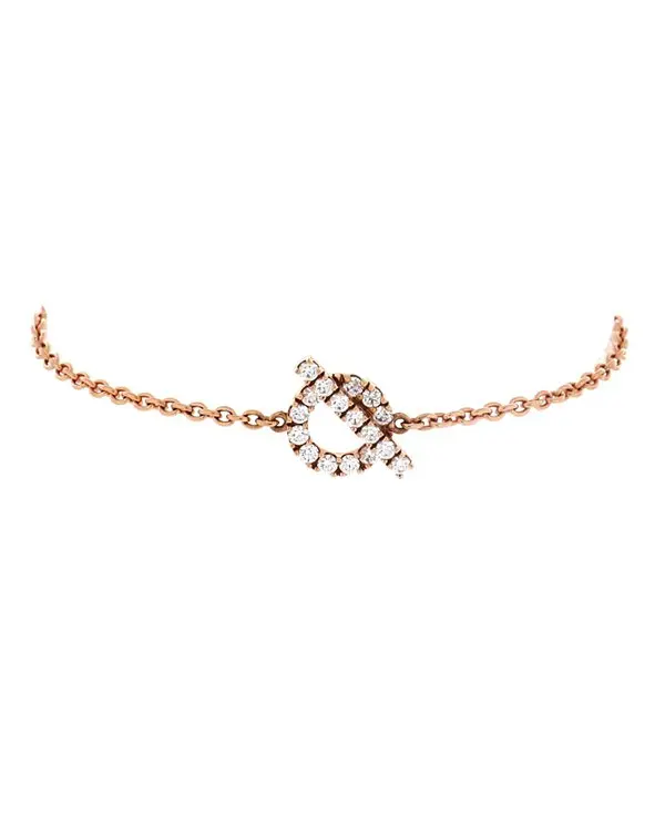 Hermès Finesse Bracelet 18k Rose Gold And Diamonds - K Rose Gold