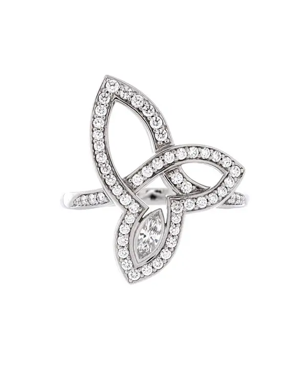 HARRY WINSTON Lily Cluster Ring And Diamonds - Platinum