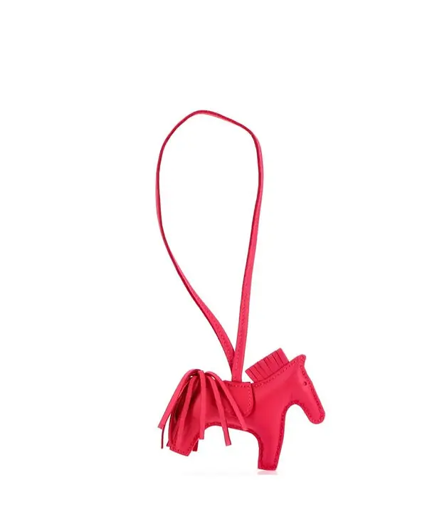 Hermès Pm Mono-tone Grigri Rodeo Bag Charm Leather - Pink
