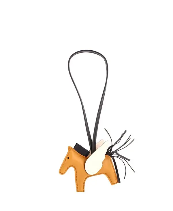 Hermès Pm Pegase Rodeo Bag Charm Leather - Brown/ Black/ Brown/ Natural
