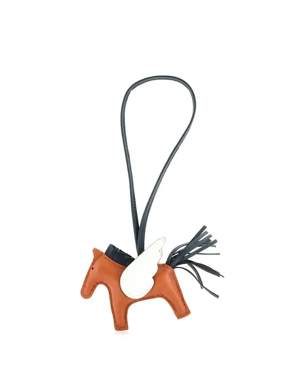 Hermès Pm Pegase Rodeo Bag Charm Leather - Brown/ Brown/ Green