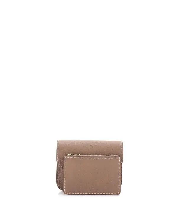 Hermès Constance Slim Wallet Evercolor - Gray