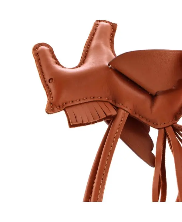 Hermès Pm Monochrome Pegase Rodeo Bag Charm Leather - Brown