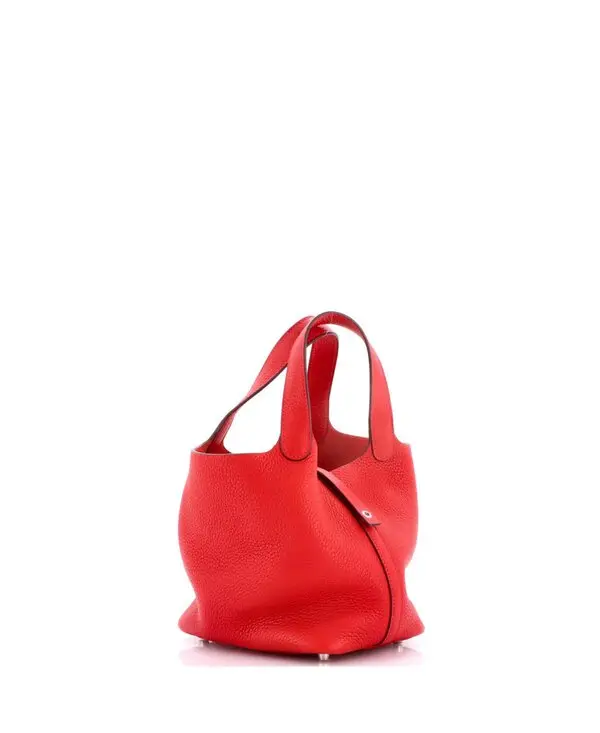 Hermès Pm Picotin Lock Bag Clemence - Red